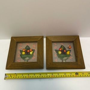 Alco Industries | Wall Decor | Vintage Pair Of Fruit Shadow Box Boxes ...